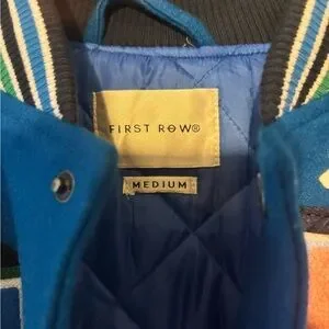 Jackets & Coats | The Future Blue And White Varsity Jacket With Patches ...